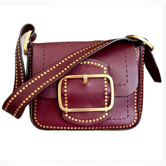 Tory Burch | Bags | Tory Burch Sawyer Stud Leather Shoulder Bag | Poshmark